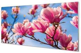 akrylový obraz květy 140x70 cm