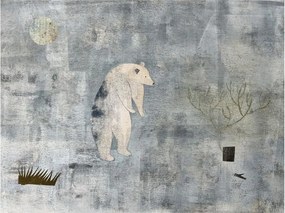 Andrea Tachezy | Medvěd Rám: Dubový, Velikost: 30 x 40 cm