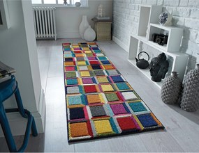 Flair Rugs, Běhoun Spectrum Waltz Multi, 66x300, vícebarevná, chodba / předsíň