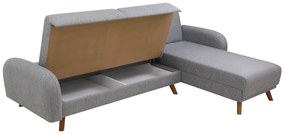 Hanah home Rohová pohovka HERA šedá pravá 297 cm 867UNQ1941