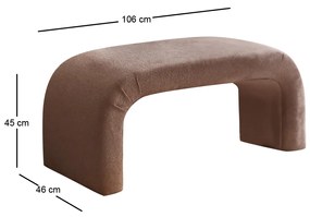 Taburetka Naos Bench (hnědá). 1087816