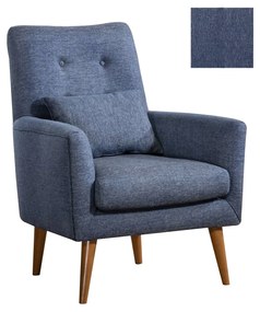 Atelier del Sofa Křeslo Zeni Berjer - Dark Blue, Tmavá Modrá