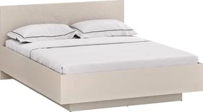 Postel s roštem, 140x200, kašmír/dub castello, EYCO Kondela 0000418858