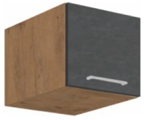 Horní kuchyňská skříňka 40 NAGU-36 1F Velaga (šedá matná + dub lancelot). 1015876