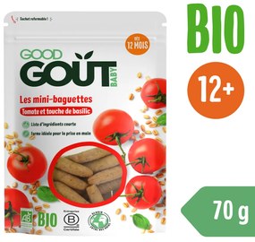 Good Gout BIO Mini bagetky s rajčátky 70 g