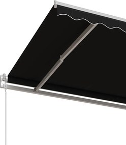 Automatická zatahovací markýza 500 x 350 cm antracitová 3069029
