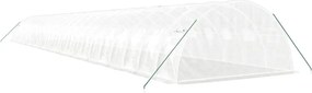 Skleník s ocelovým rámem bílý 96 m² 24 x 4 x 2 m 3188082