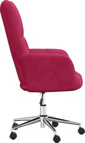 Relaxační křeslo vínové samet 328166