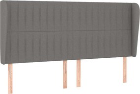 Box spring postel s matrací tmavě šedá 160x200 cm textil 3128134