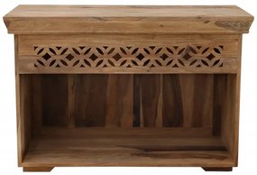 Indický nábytek - Botník Mira 90x60x40 z indického masivu palisandr Světle medová
