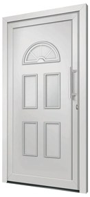 Vchodové dveře bílé 98 x 198 cm - Default Title