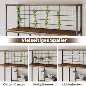 Costway 6 Tier Tall Bookshell Volně stojící stojan na rostliny s kovovou