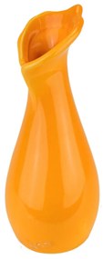 Keramická vázička oranžová 16 cm