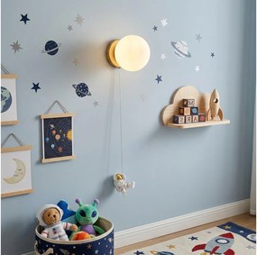 Brilagi - Dětské nástěnné svítidlo ASTRO 1xE14/15W/230V bílá
