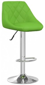 Barová židle 2 ks umělá kůže / chrom Dekorhome Zelená
