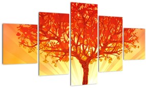 Obraz - Strom v záři slunce (125x70 cm)