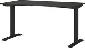 XXXLutz PSACÍ STŮL, černá, 140/80/72-118 cm Novel - Kancelářské stoly - 001258027122