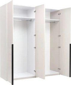 Skříň 4D se zrcadlem, kašmírový lesk Lori