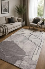 Koberec Diamond K8781S stříbrný