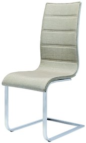 Moderní čalouněná konferenční židle Eko kůže Bílo-béžová LIVORNO
