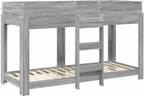 Patrová postel pro děti Šedá Sonoma 75 x 190 cm 3410544