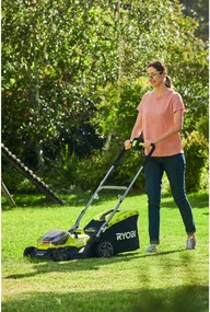 Ryobi RY18LMH37A-250 18V akumulátorová hybridní sekačka na trávu 37cm (včetně 2x5.0Ah) - SLEVA !