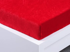 XPOSE® Mikroplyšové  prostěradlo Exclusive  - červené 160x200 cm