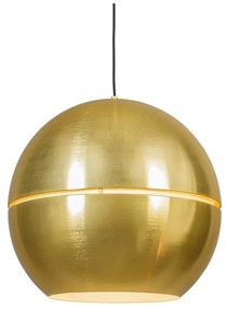 Art deco závěsná lampa zlatá 50 cm - plátek