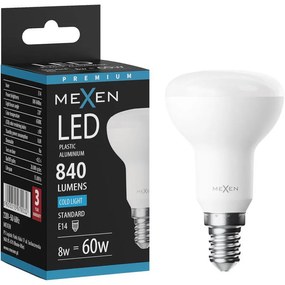 Mexen Nova LED žárovka E14, R50, 8W, Studená - 6500K, 840 lm - L103-E14-0865-01