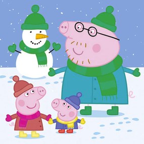 DINO Puzzle 3x55 dílků Peppa Pig Veselé odpoledne 18x18cm skládačka 3v1 dn335301