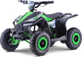 Ramiz Čtyřkolka na baterie E-STAR zelená 35 km/h + motor 1000W + nafukovací kola + nastavení sedadla