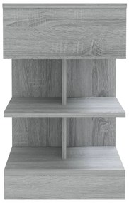 Noční stolky 2 ks šedé sonoma 40 x 35 x 65 cm kompozitní dřevo