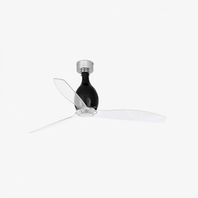 FARO 32027 MINI ETERFAN M, černá/transparentní, stropní ventilátor s DC motorem - FARO