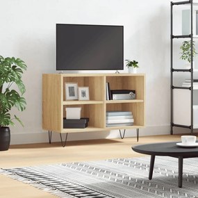 TV skříňka dub sonoma 69,5 x 30 x 50 cm kompozitní dřevo - Default Title
