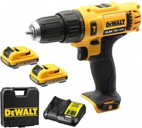 DeWALT - 10,8V AKU vrtačka s příklepem, 2x aku 2,0 Ah Li-Ion, nabíječka DCD716D2