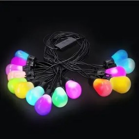 Solight WO795 LED smart venkovní řetěz s RGB žárovkami / bluetooth / 1