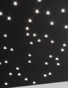 Stropní svítidlo LED se stmíváním Cílo 30 černé s dálkovým ovládáním