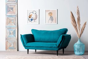 Atelier del Sofa 2-místná pohovka Vino Daybed - Petrol Green GR124\01, Zelená