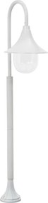 vidaXL Zahradní sloupová lampa E27 120 cm hliník [44211] Barva: Bílá