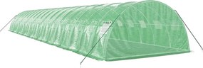 Skleník s ocelovým rámem zelený 72 m² 18 x 4 x 2 m 3188068