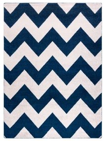 koberec SKETCH FA66 Marocký jetel, Mříž, modro bílý Cikcak velikost 160x220 cm | krásné koberce cz
