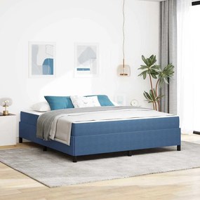 Rám postele s matrací Modrá 180 x 200 cm textil 3399138