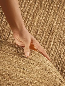 Hanse Home, Kusový koberec Jute Braided 106005 Gold ovál, 160x230 ovál, béžová, chodba / předsíň