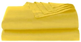 Bavlněné  prostěradlo žluté,  140x240cm
