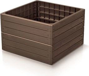 PROSPERPLAST Vyvýšený záhon BASE WOODY ECO WOOD 75,6 cm, naturo ECO