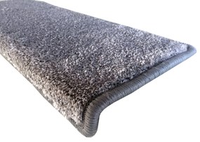 Vopi Nášlapy na schody Apollo Soft šedý obdélník - 24x65 obdélník (rozměr včetně ohybu)