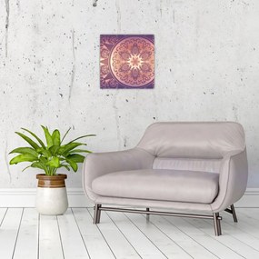 Obraz - Mandala na fialovém gradientu (30x30 cm)