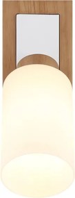 Globo 15977-1 - Nástěnné bodové svítidlo ROWENA 1xE27/60W/230V dub/bílá