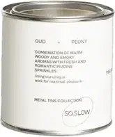 SO.SLOW Metal Tins Vonná svíčka - Oud Peony 315g
