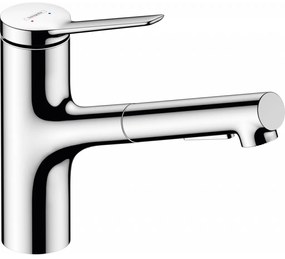 Hansgrohe Zesis M33 - Páková kuchyňská baterie 140, vytahovací sprška, 2jet, chrom 74800000